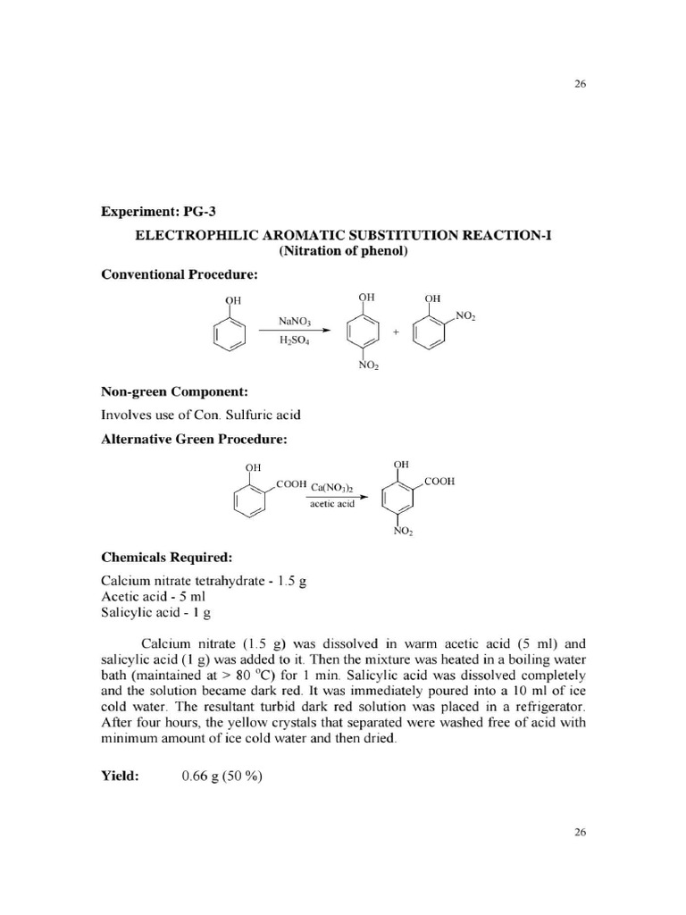 Green chemistry experiments | PDF