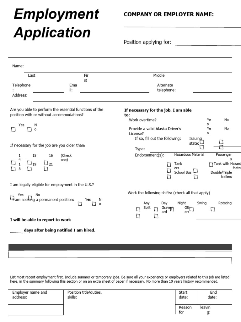 Free Employment Example | PDF | Employment | Business