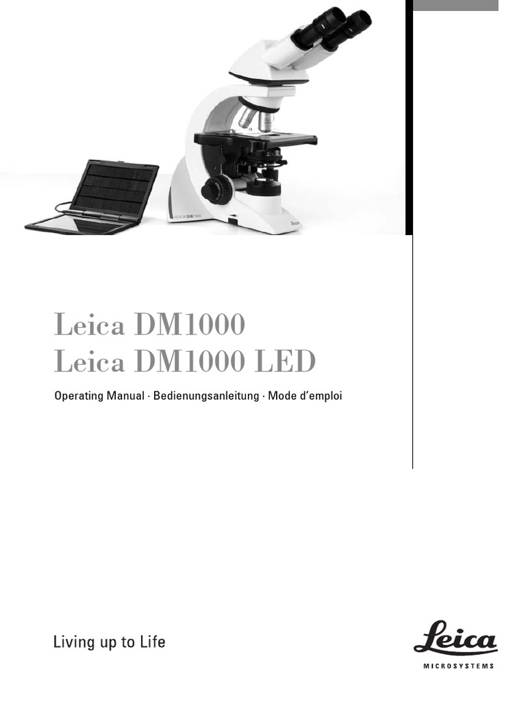 Microscópio Leica DM1000 LED - Manual Usuário - Ingles | PDF | Power ...