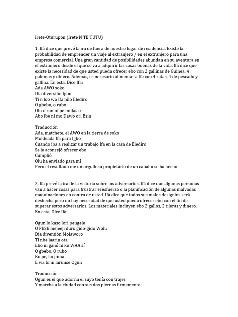 13 Irete Oturupon Esp | PDF
