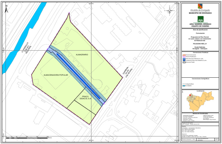 Plan Parcial de Redesarrollo en Envigado | PDF | Mapa | Diseño gráfico