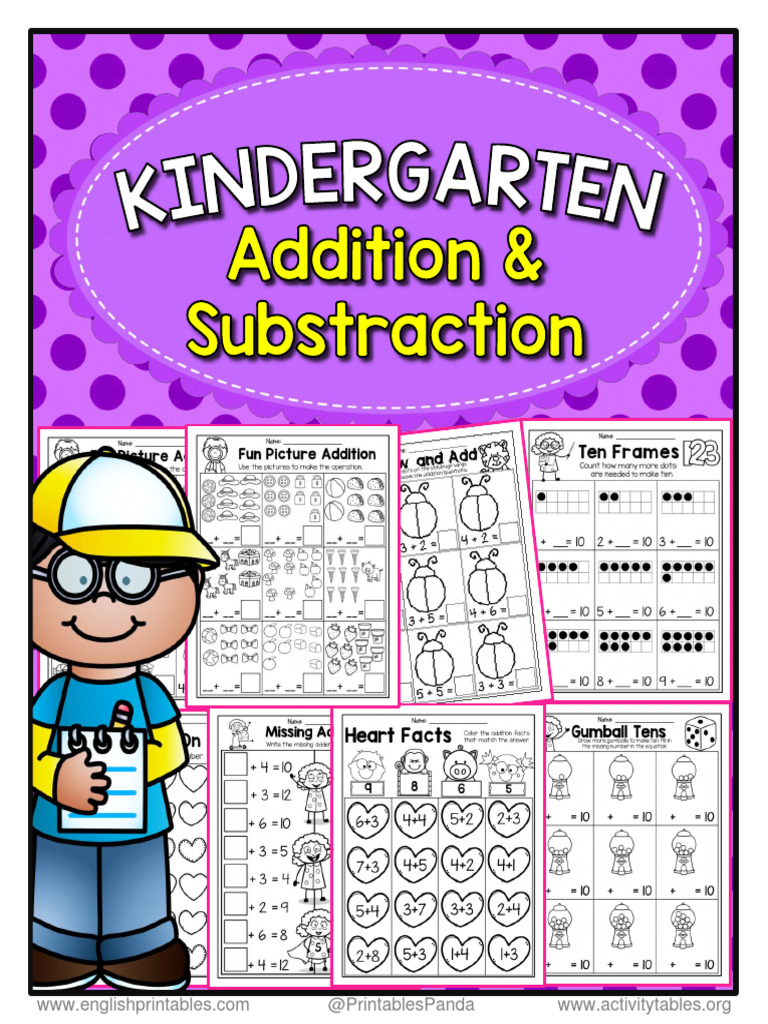 Kindergarten Addition and Subtraction Activities | PDF | Mathematics ...