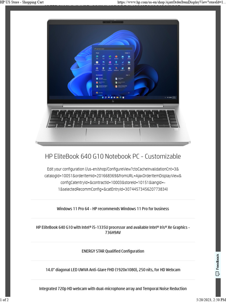 HP US Store - Shopping Cart | PDF