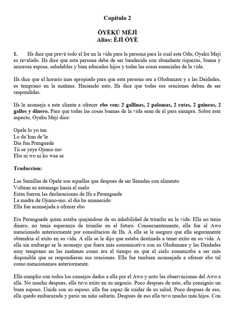 01 Oyeku Meji | PDF | Religión étnica
