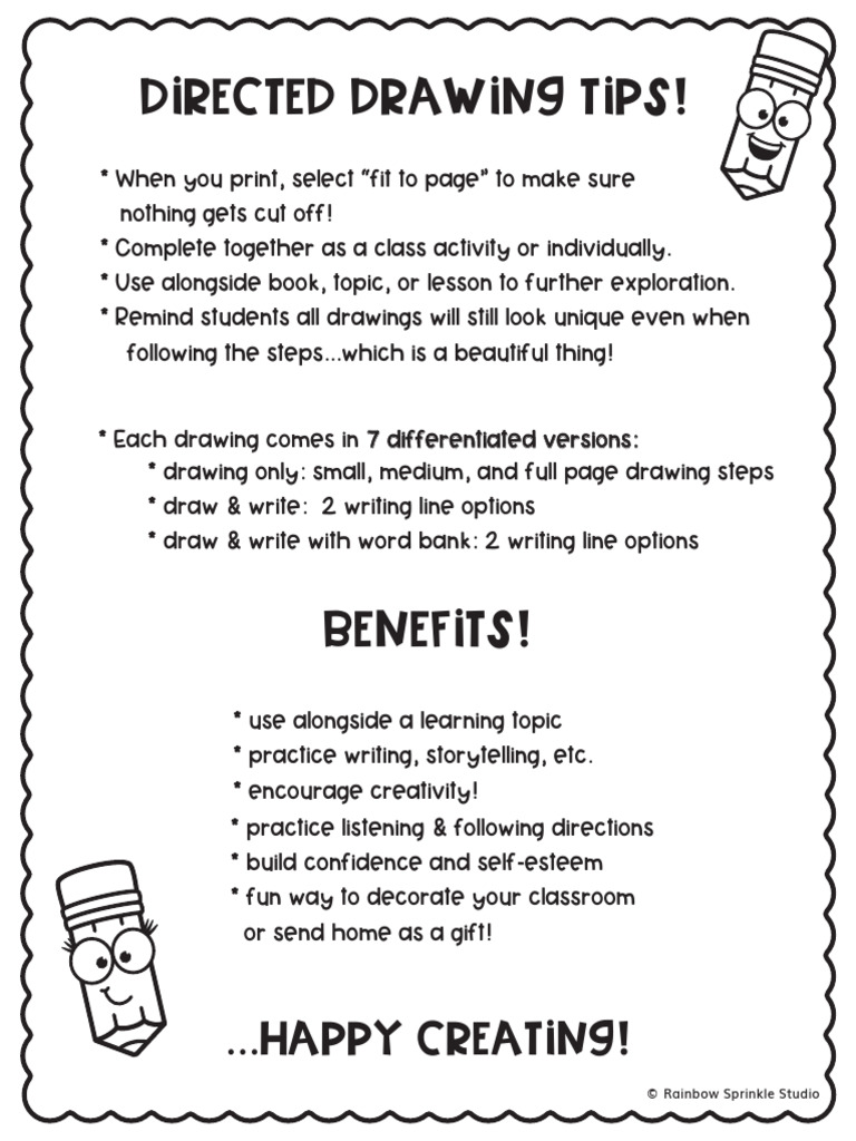 Fun Directed Drawing Activity for Kids | PDF | Apple