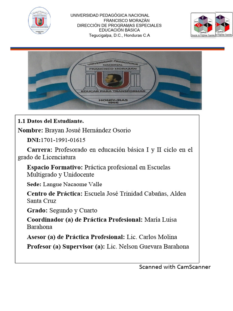 Datos del estudiante (1) | PDF