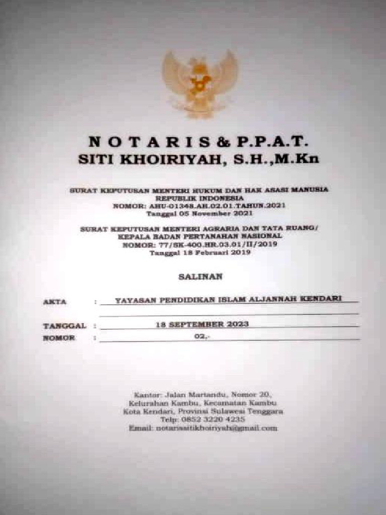 Akte Notaris - jpg2 | PDF