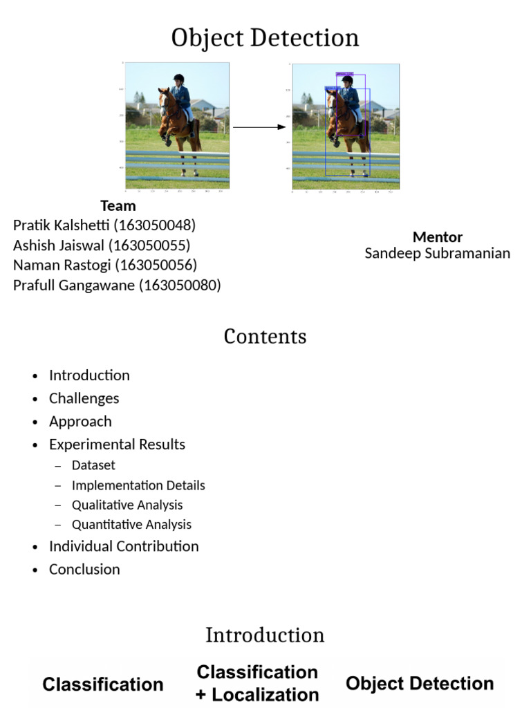 Object Detection Project Report | PDF | Computer Science | Computer ...