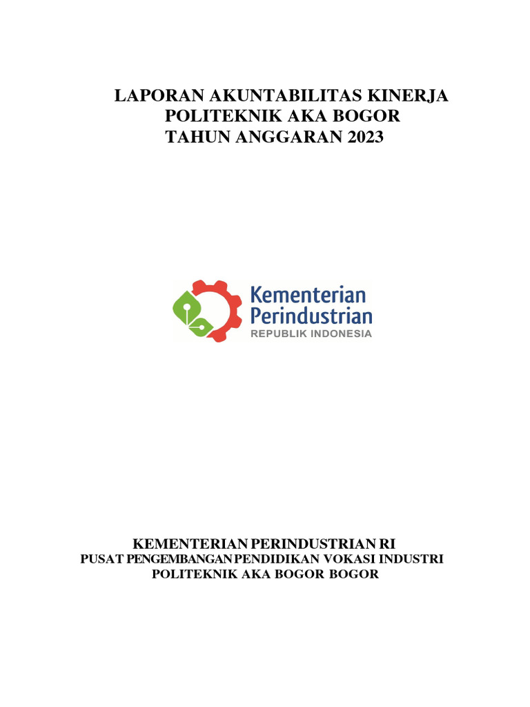 Lakip 2023 - Aka Bogor | PDF