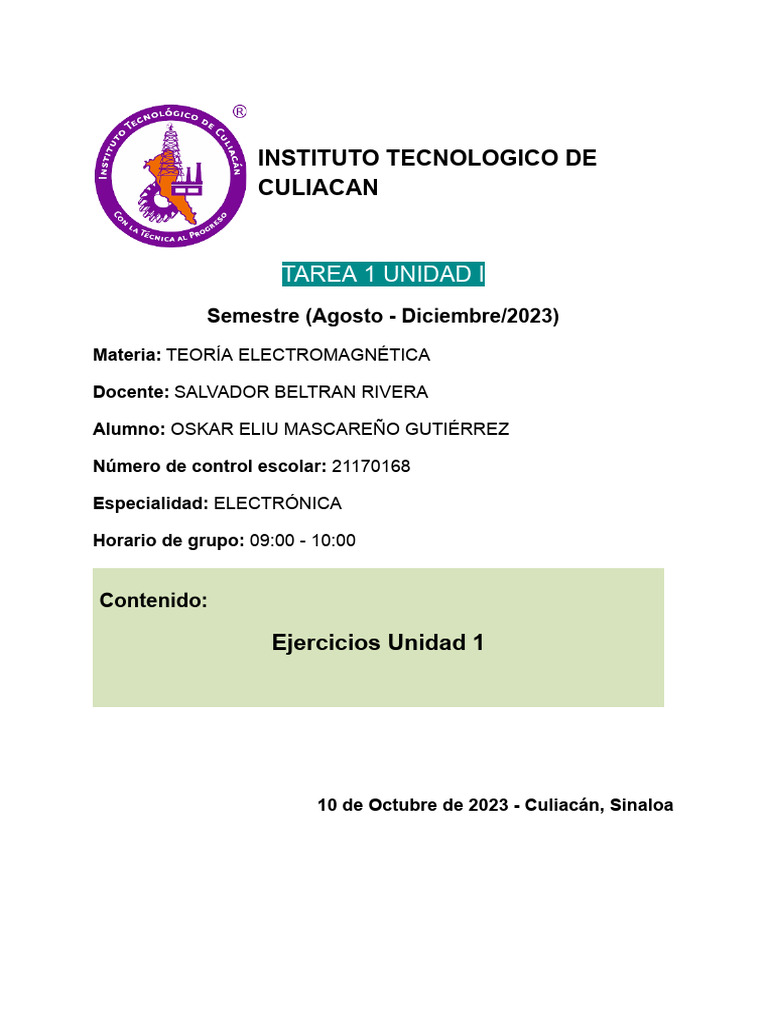 Tarea 1 U1 TEM | PDF