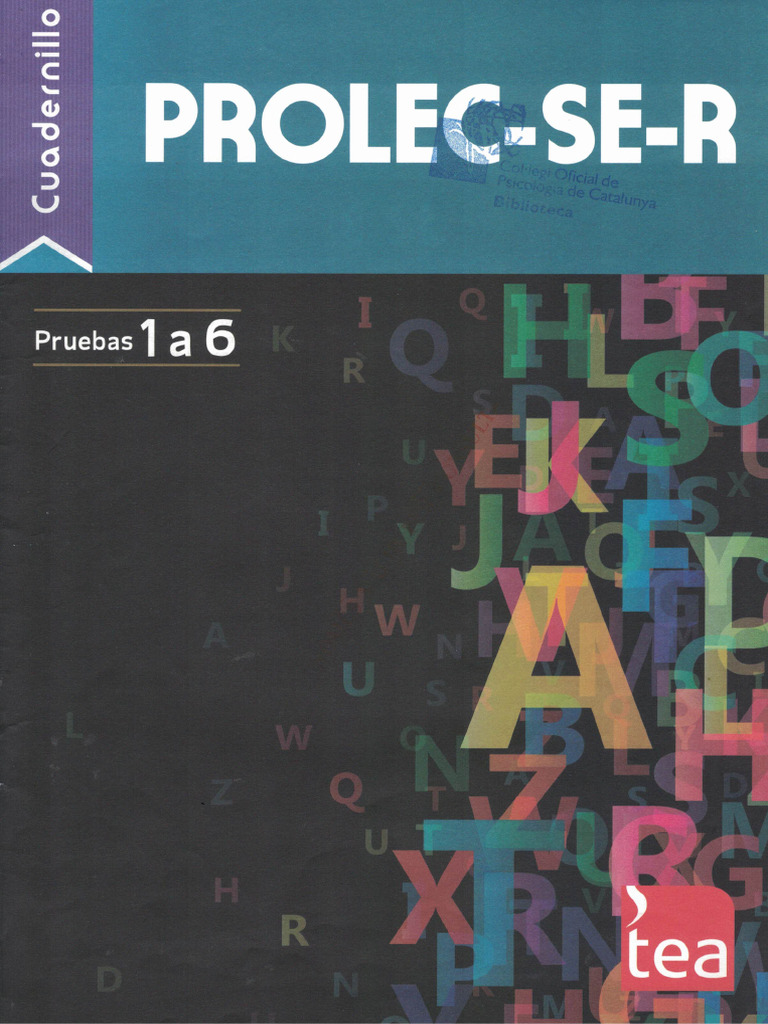 Prolec-Se-R (Cuadernillo) | PDF