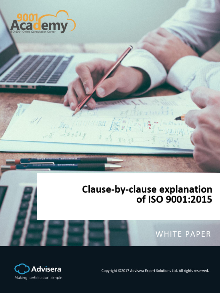 ! Clause by Clause Explanation of ISO 9001 2015 & Checklist of ...