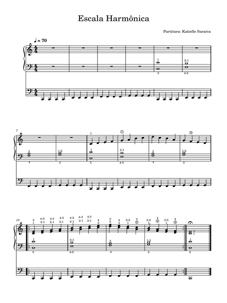 Escala Harmônica CCB 2 - G | PDF