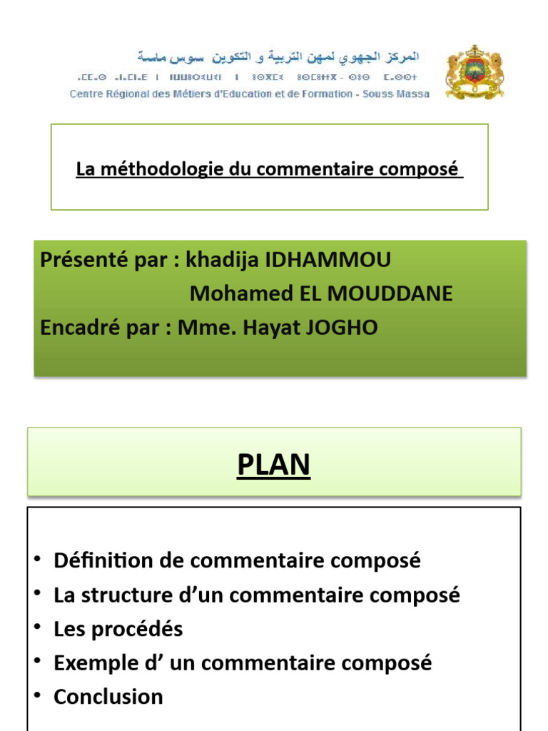 La Méthodologie Du Commentaire Composé | PDF | Amour