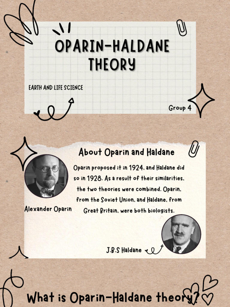 Oparin-Haldane Theory of Abiogenesis | PDF