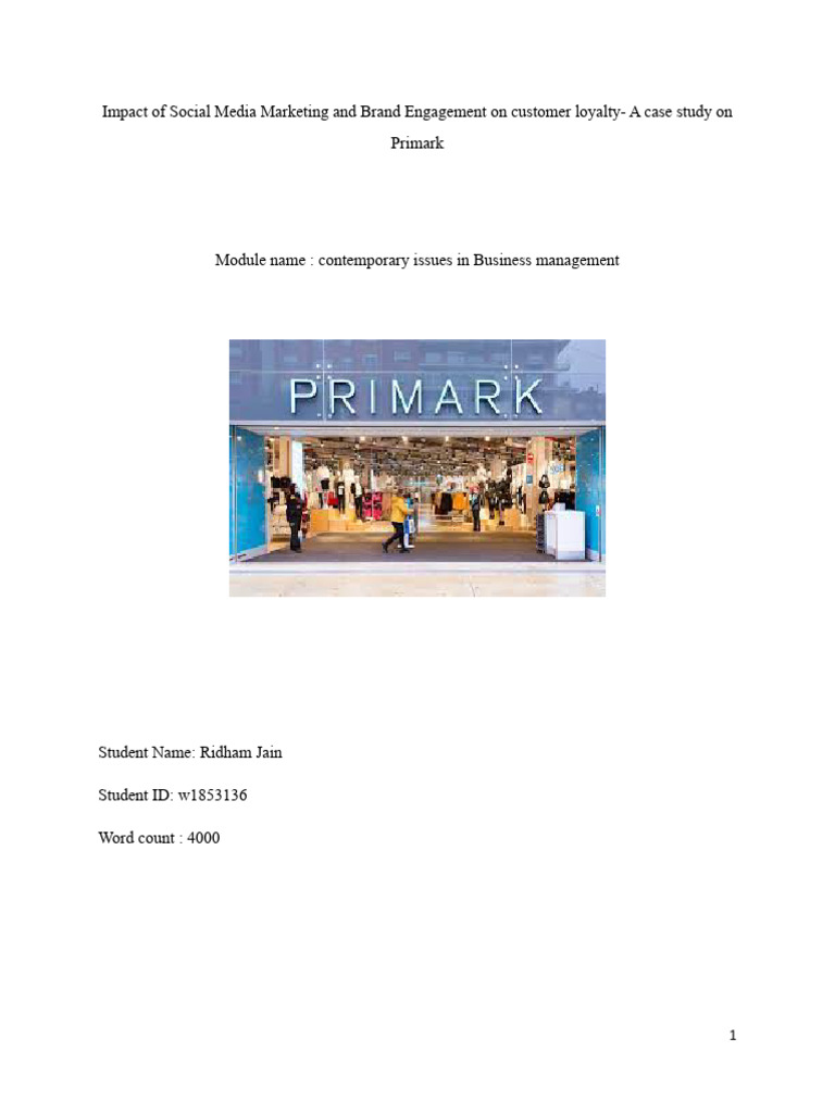 Contemporary Issues in Business Management-Proposal-1000-Ridham Jain ...