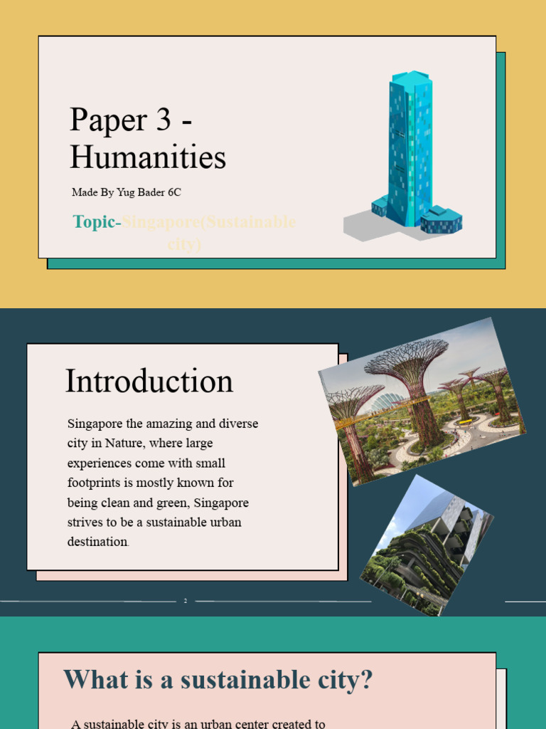 Paper 3 - Humanities | PDF | Sustainability | Sustainable City