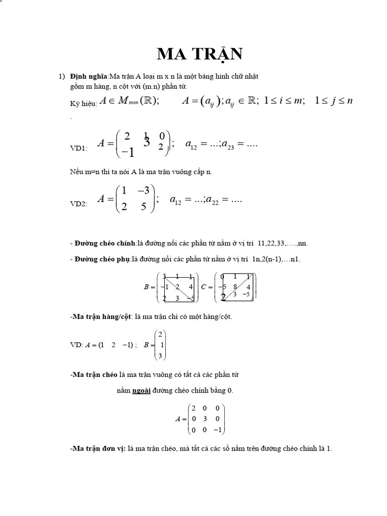 BG Matran Dinhthuc Gon | PDF