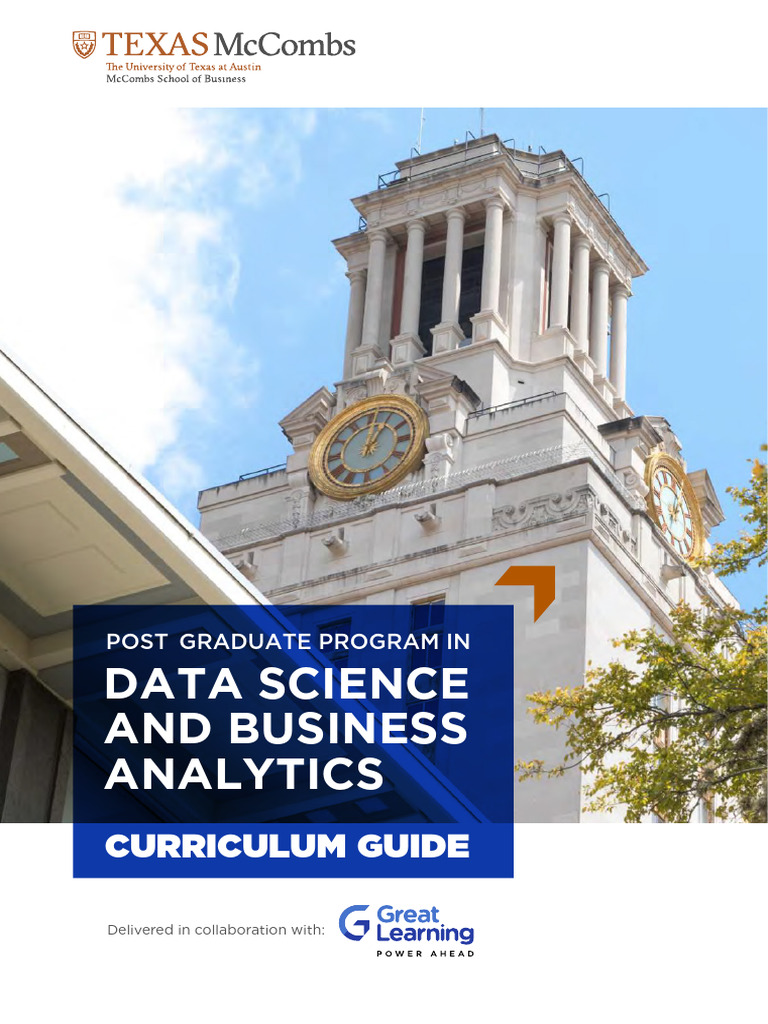 DSBA Curriculum Guide | PDF | Statistics | Machine Learning