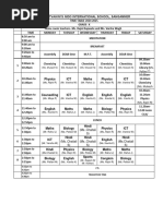 Remedial Class Time Table | PDF