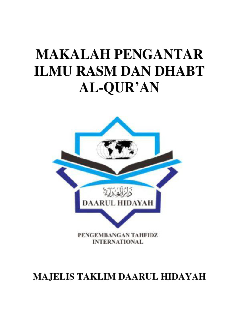 Rasm Dan Dhabth | PDF | Seni & Disiplin Bahasa