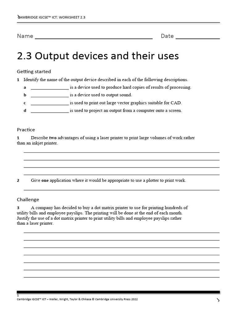 Igcse Ict 3ed TR Ws 2 3 | PDF