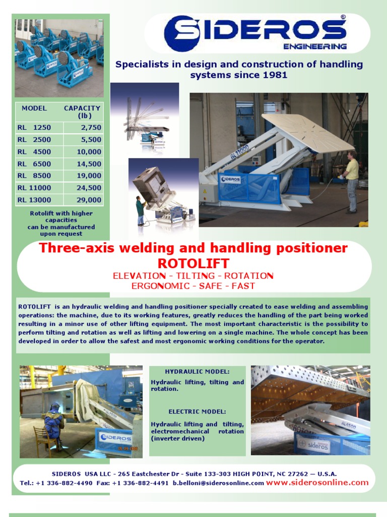 SIDEROS - Rotolift | Vehicles | Engineering