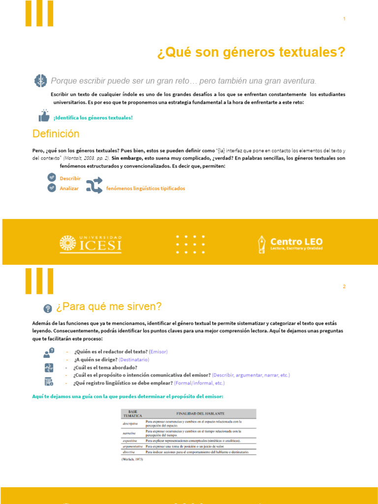 Que Son Generos Textuales | PDF | Comprensión lectora | Comunicación humana