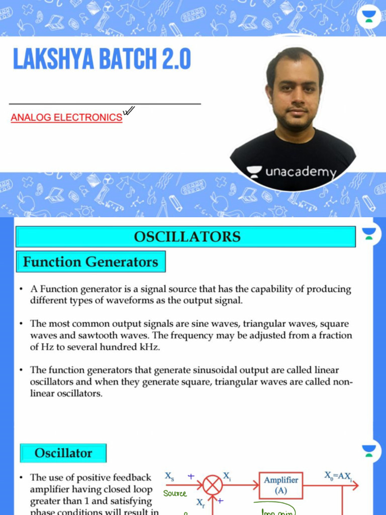 Lecture-56 Oscillators Part-01 1691085251870 | PDF