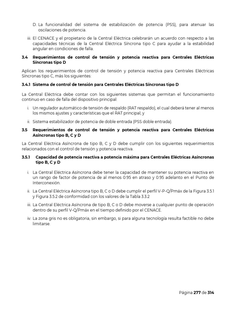 Código de Red 2.0 Centrales Asincronas | PDF | Energia electrica ...