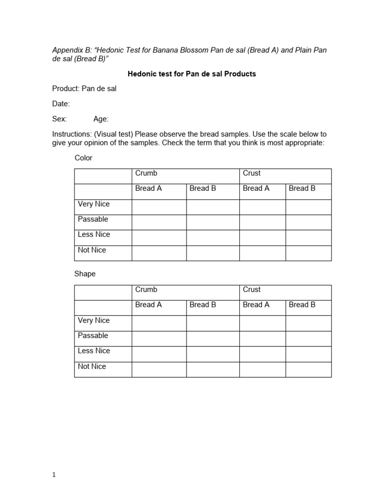 Data Collection Form | PDF | Dietitian | Food And Drug Administration