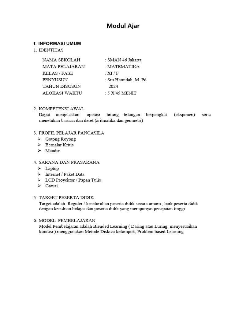 Materi Bunga Majemuk Kelas 11 | PDF