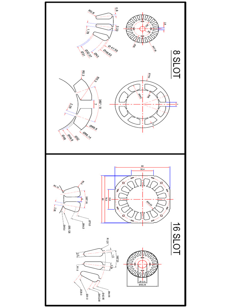 Rotor Stator 8 & 16 Slot | PDF