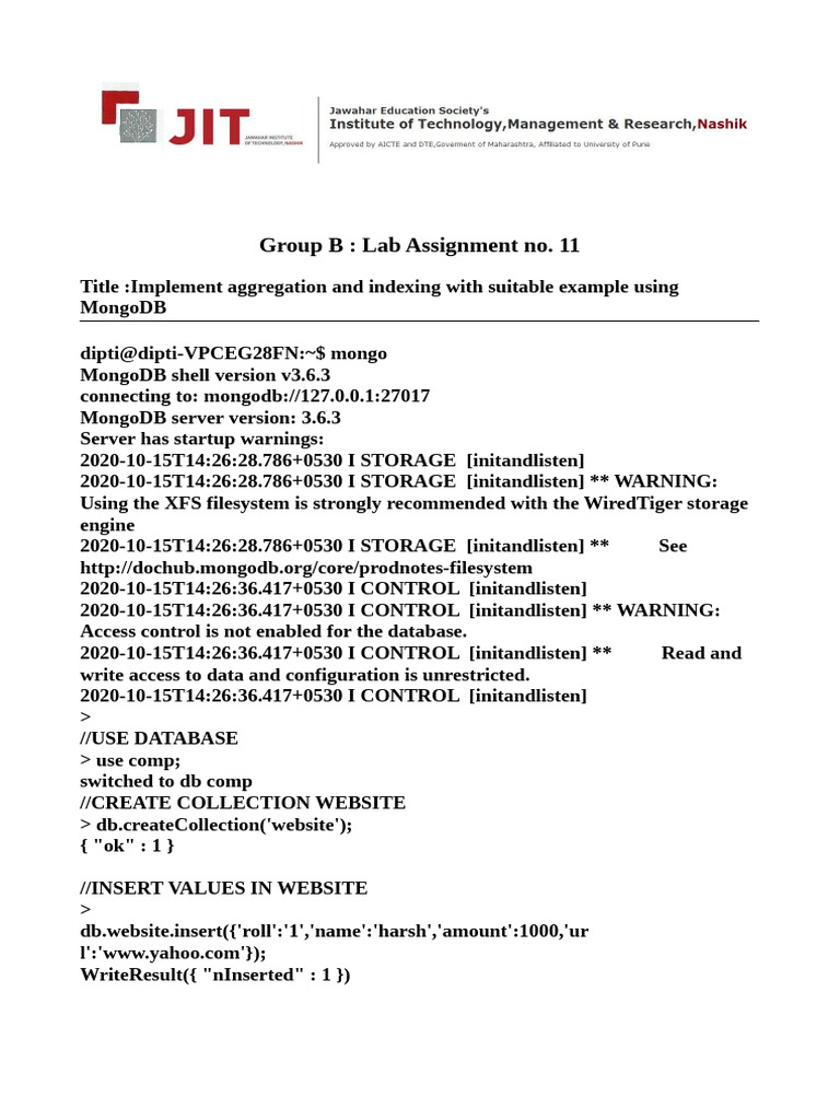 DB 11 | PDF | Mongo Db | Software