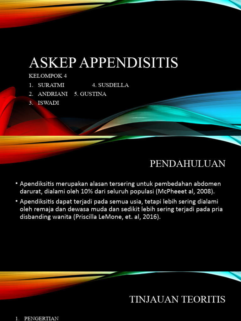 Askep Appendisitis | PDF | Kesehatan Holistik