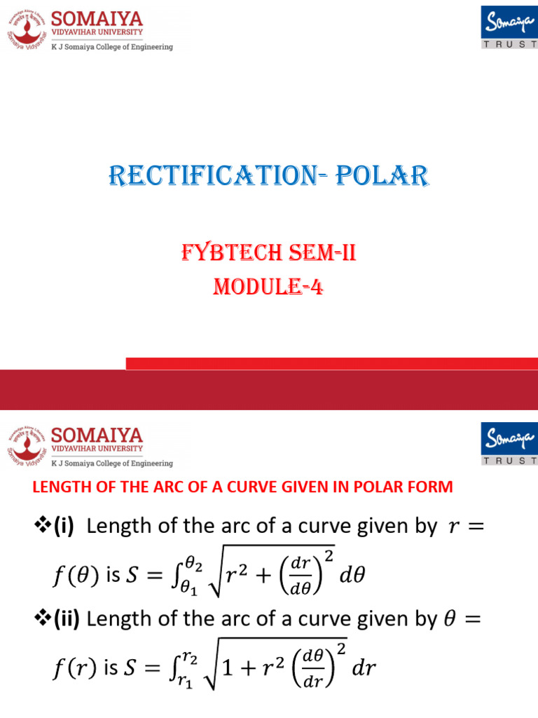 Arc Length in Polar Coordinates | PDF | Curve | Elementary Mathematics