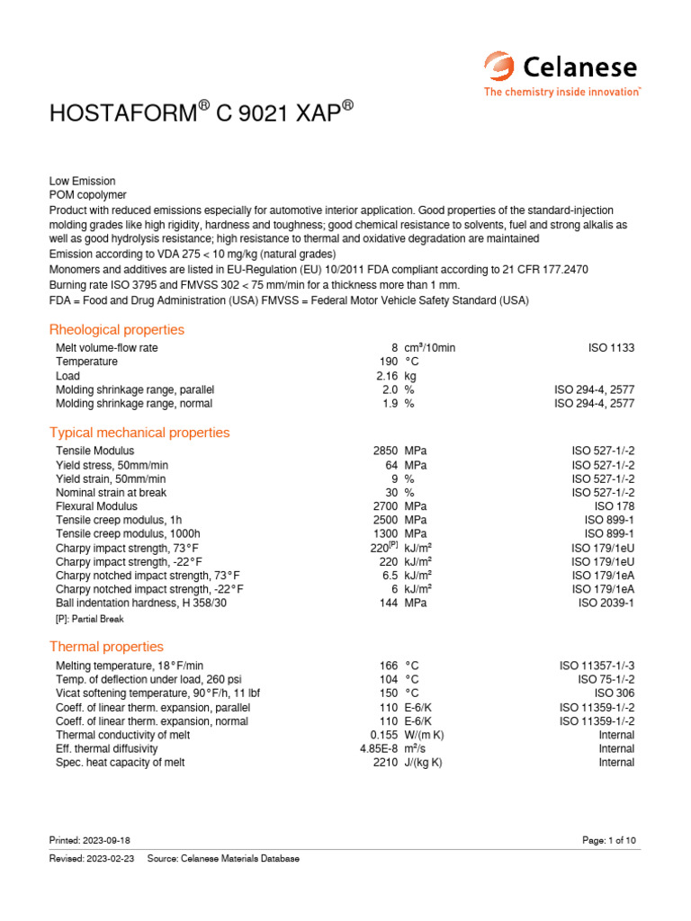 Technical Datasheet | PDF | Amorphous Solid | Chemical Compounds