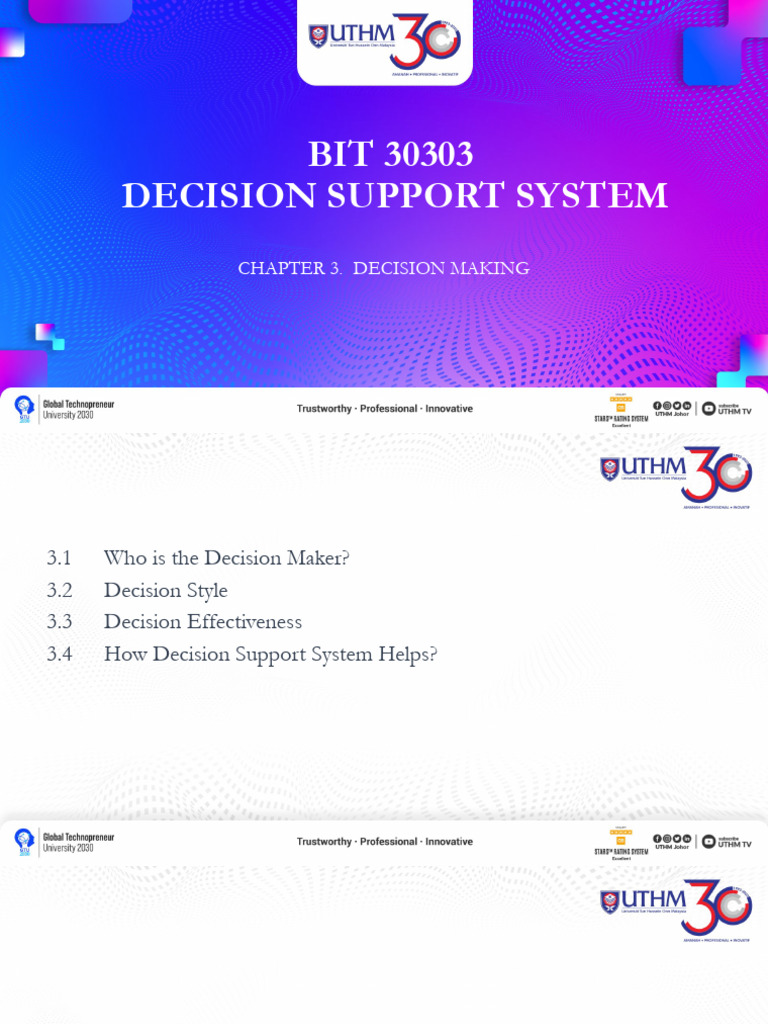 Chapter 3 | PDF | Decision Support System | Decision Making