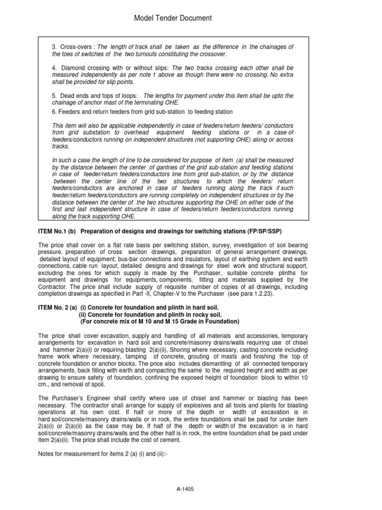 RE Explanatory Notes SOR ITEMS | PDF | Concrete | Insulator (Electricity)