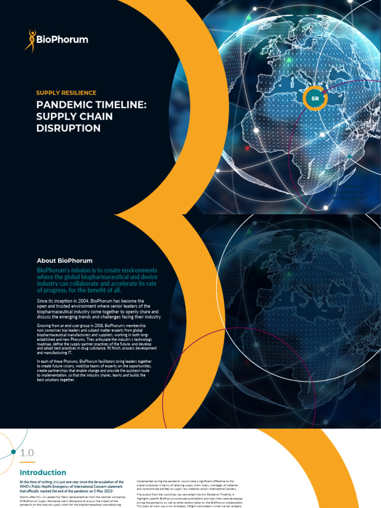 Pandemic Timeline Supply Chain Disruption July 2024 | PDF | Supply ...