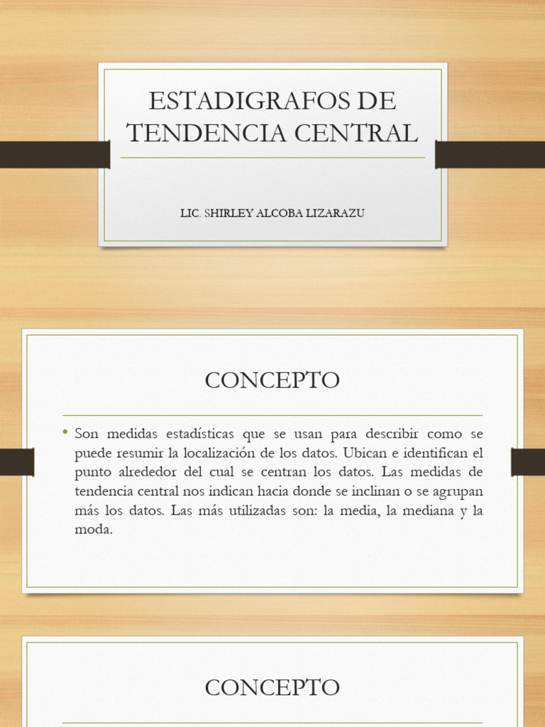 Medidas de Tendencia Central Incos PDF Tema | PDF | Modo (Estadísticas ...