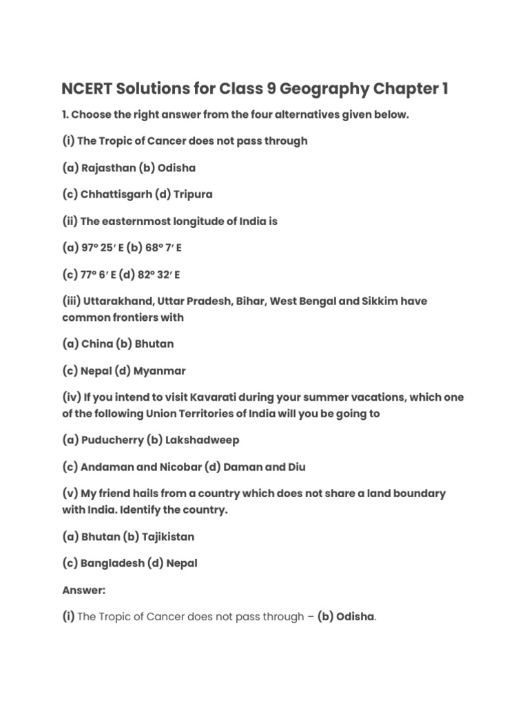 Chapter-1 India-Size and Location | PDF | Indian Ocean | Asia