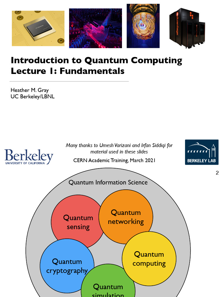 HGrayQCLecture1 | PDF | Computational Complexity Theory | Quantum Computing
