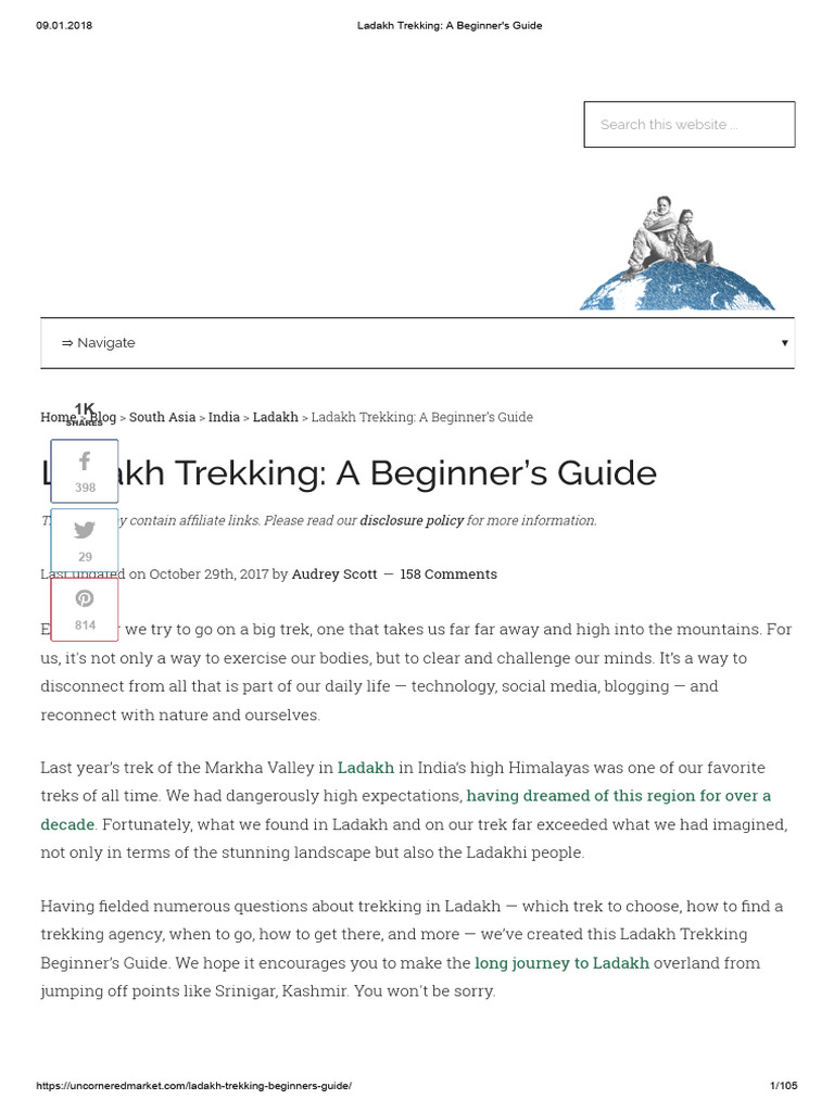 Ladakh Trekking_ A Beginner's Guide | PDF