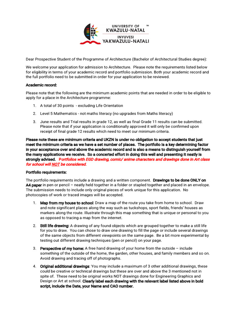 2024 Portfolio Requirements 3 4 | PDF