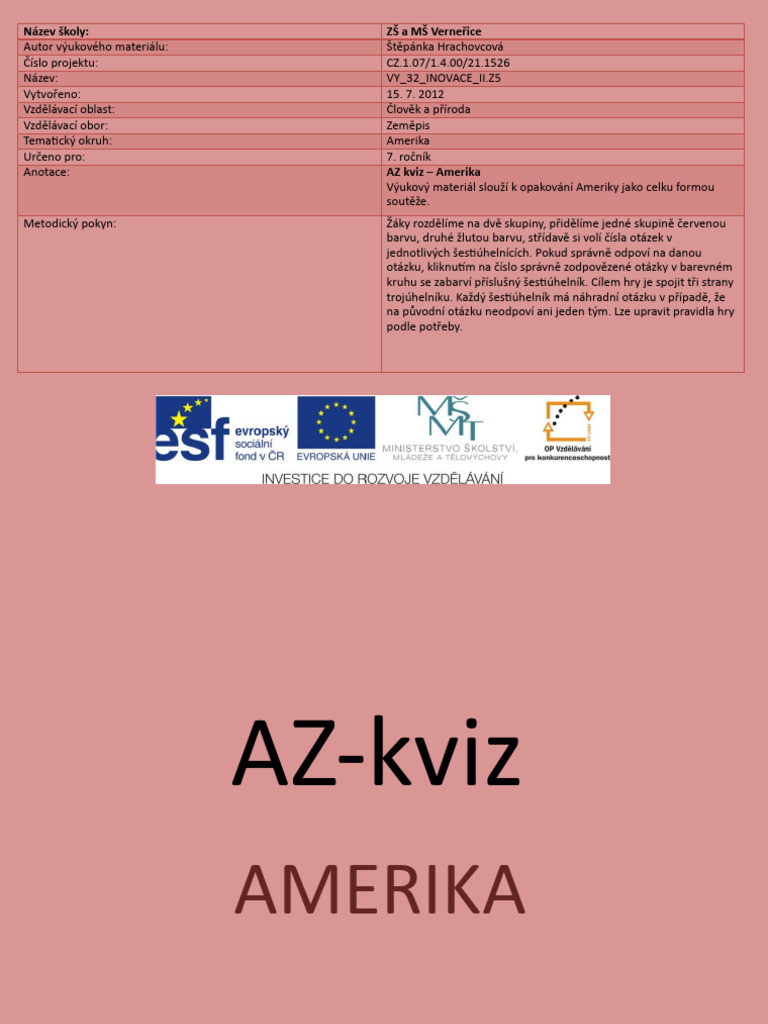 Vy 32 Inovace Ii.z5 | PDF