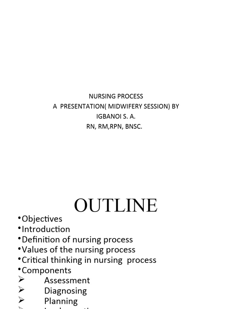 Nursing Process Midwifery | PDF | Nursing | Medical Diagnosis