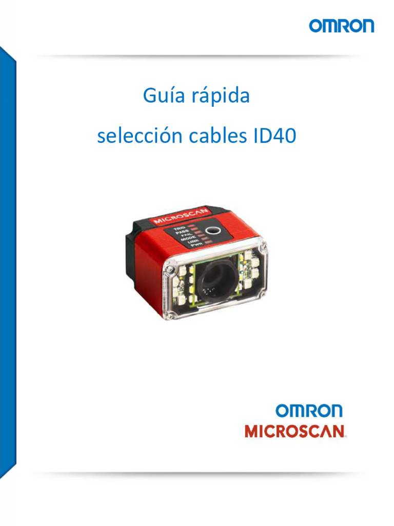 Guía de selección de cables ID40 OMRON | PDF | Color
