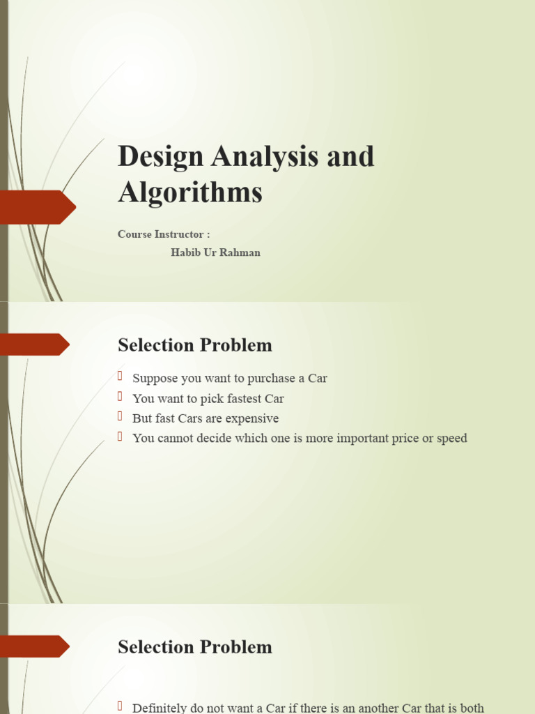 Brute Force Selection Problem | PDF | Applied Mathematics | Algorithms