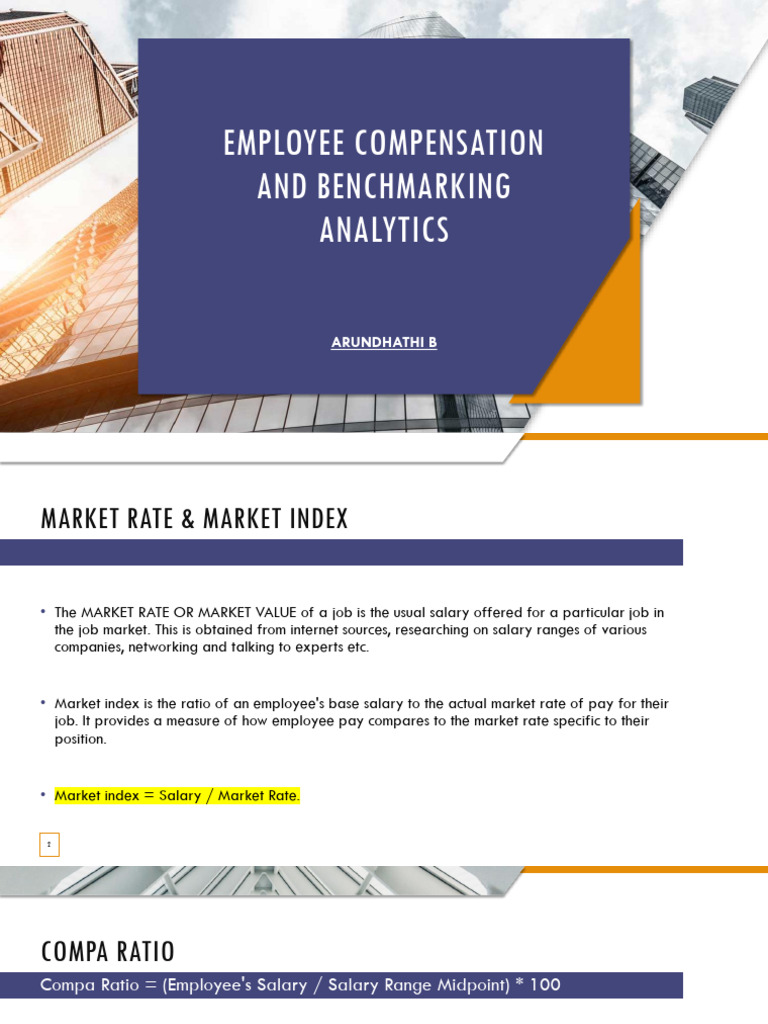 Compensation and benchmarking presentation | PDF | Salary | Benchmarking